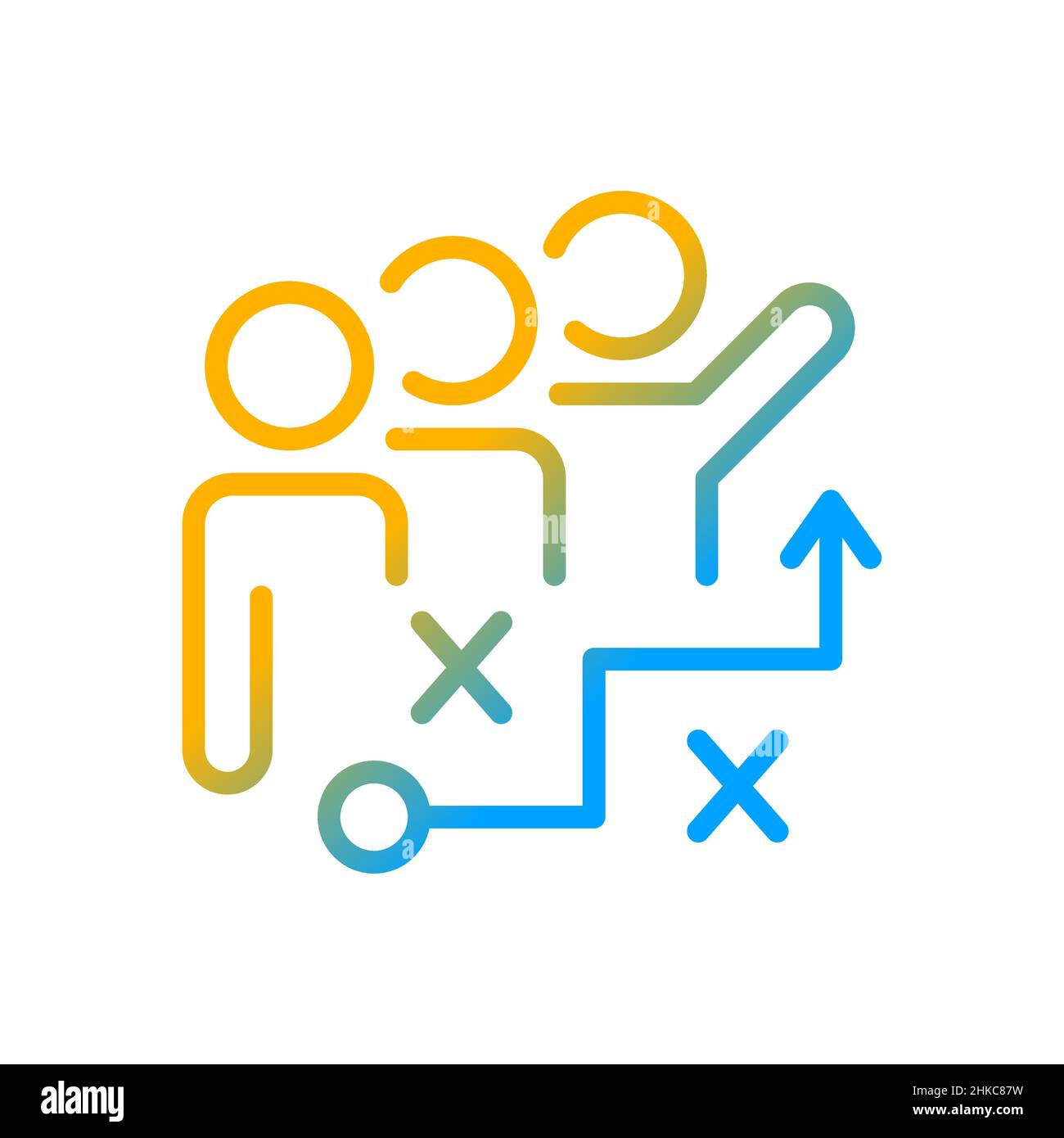 Brainstorming gradient linear vector icon Stock Vector Image & Art - Alamy