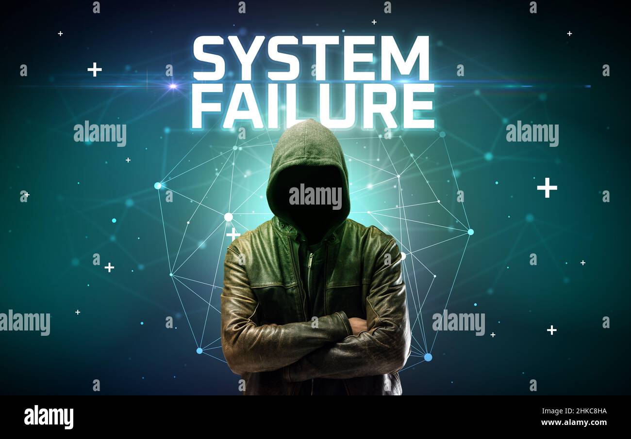Mysterious hacker, online attack concept Stock Photo - Alamy