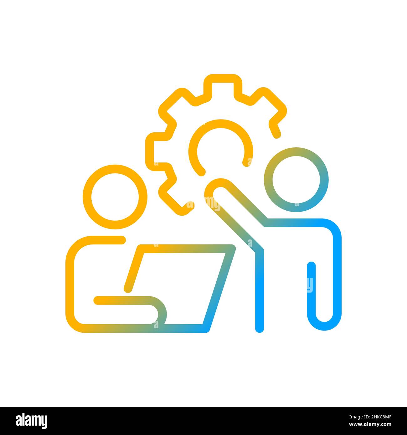 Team gradient linear vector Cut Out Stock Images & Pictures - Alamy