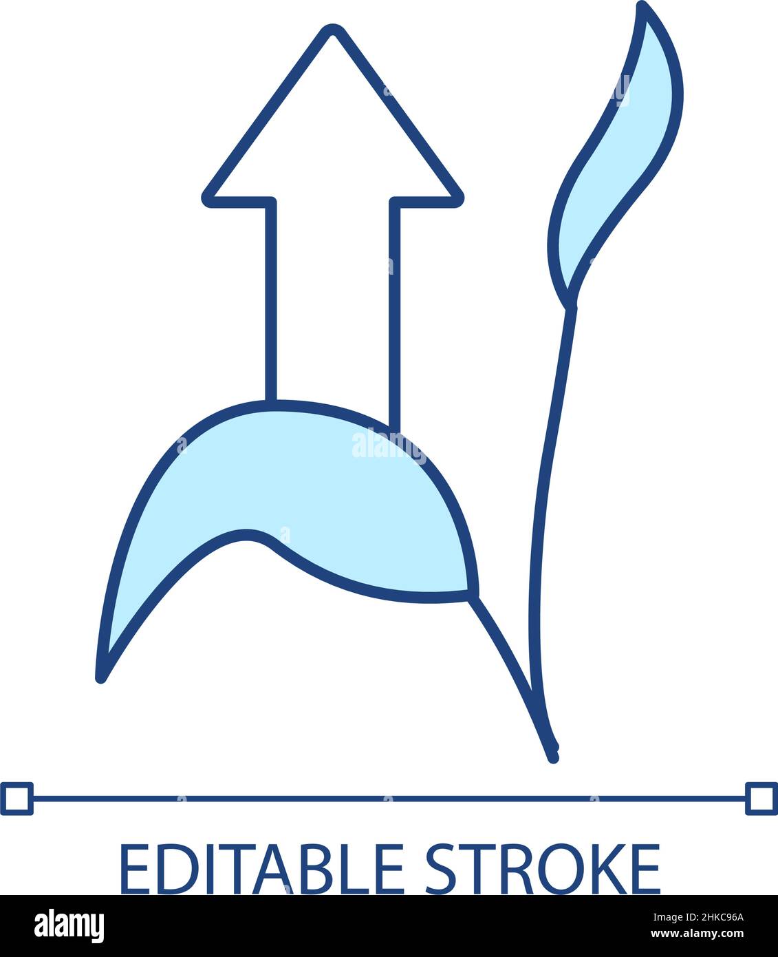 Growing plant RGB color icon Stock Vector Image & Art - Alamy