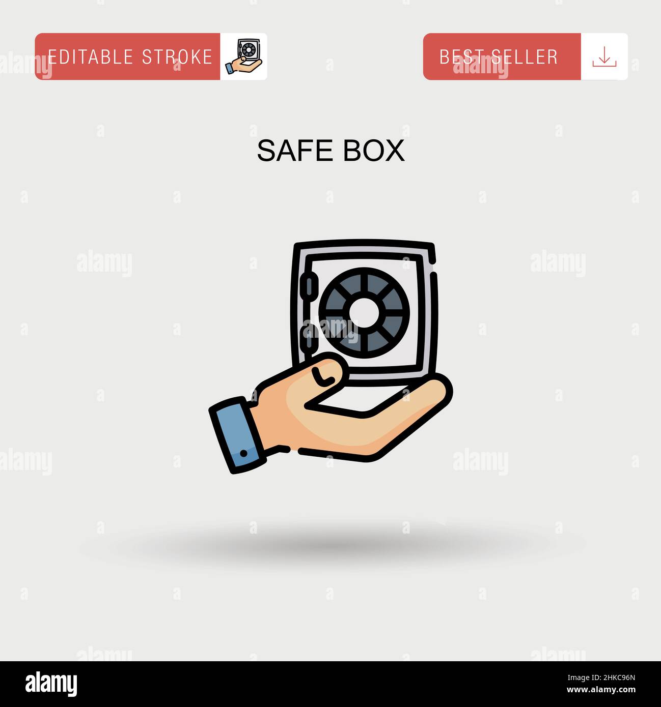 Safe box Simple vector icon Stock Vector Image & Art - Alamy
