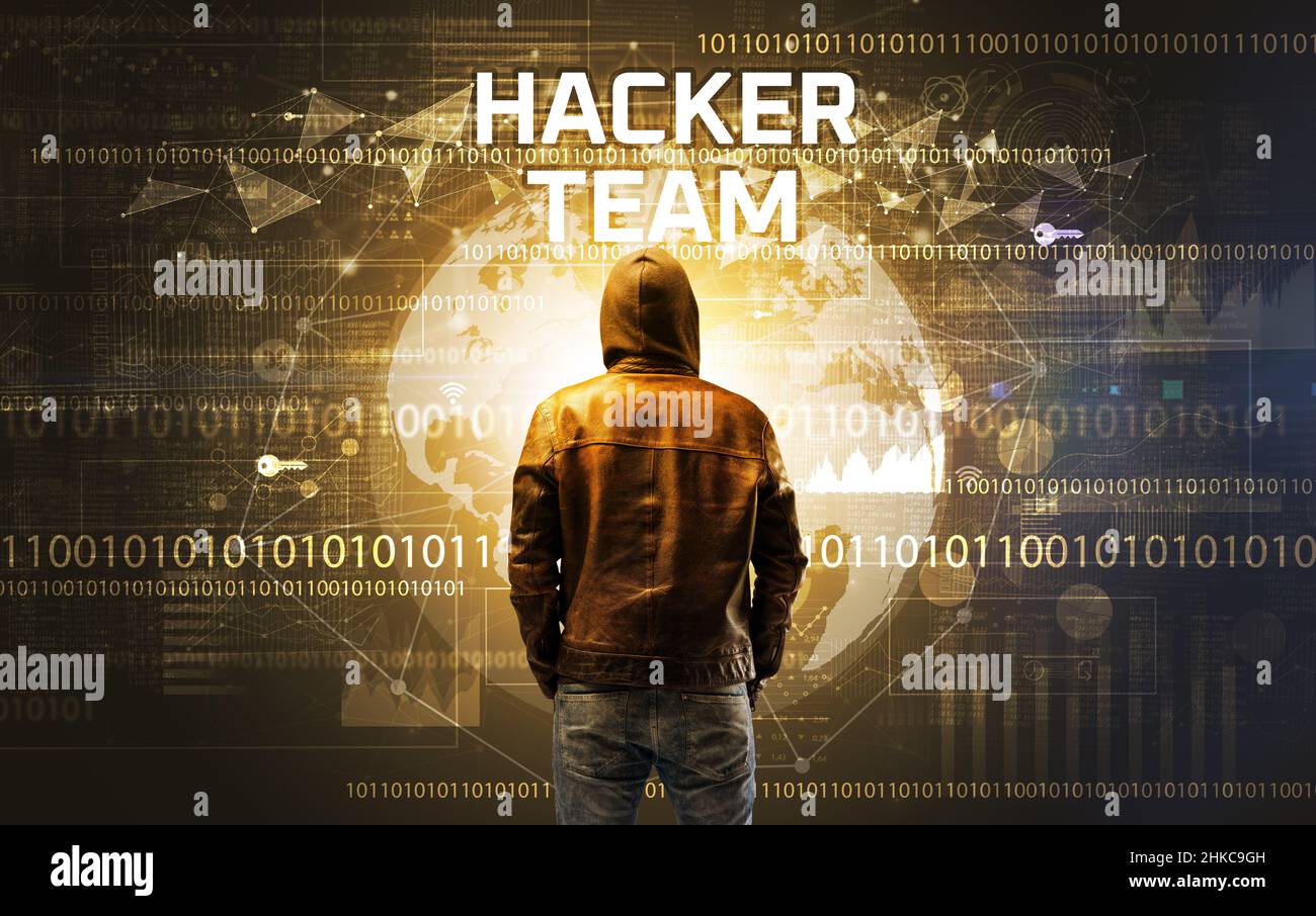 Faceless hacker at work, security concept Stock Photo - Alamy