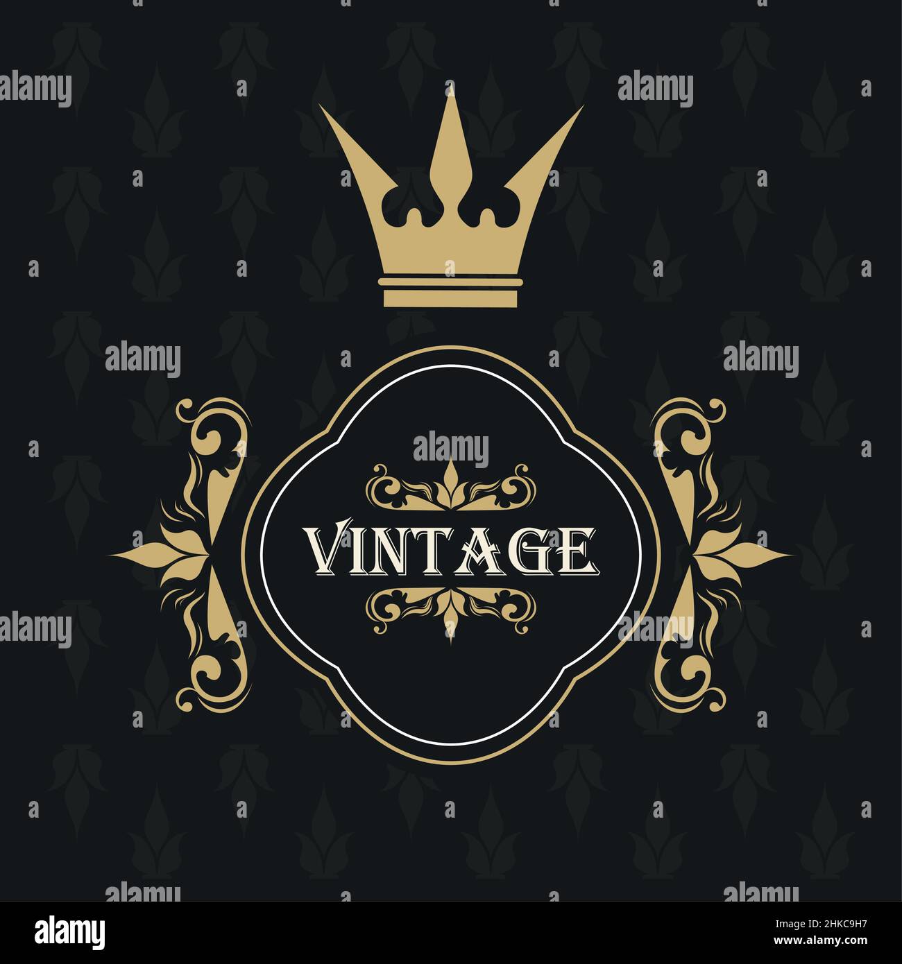 label with king crown Stock Vector Image & Art - Alamy