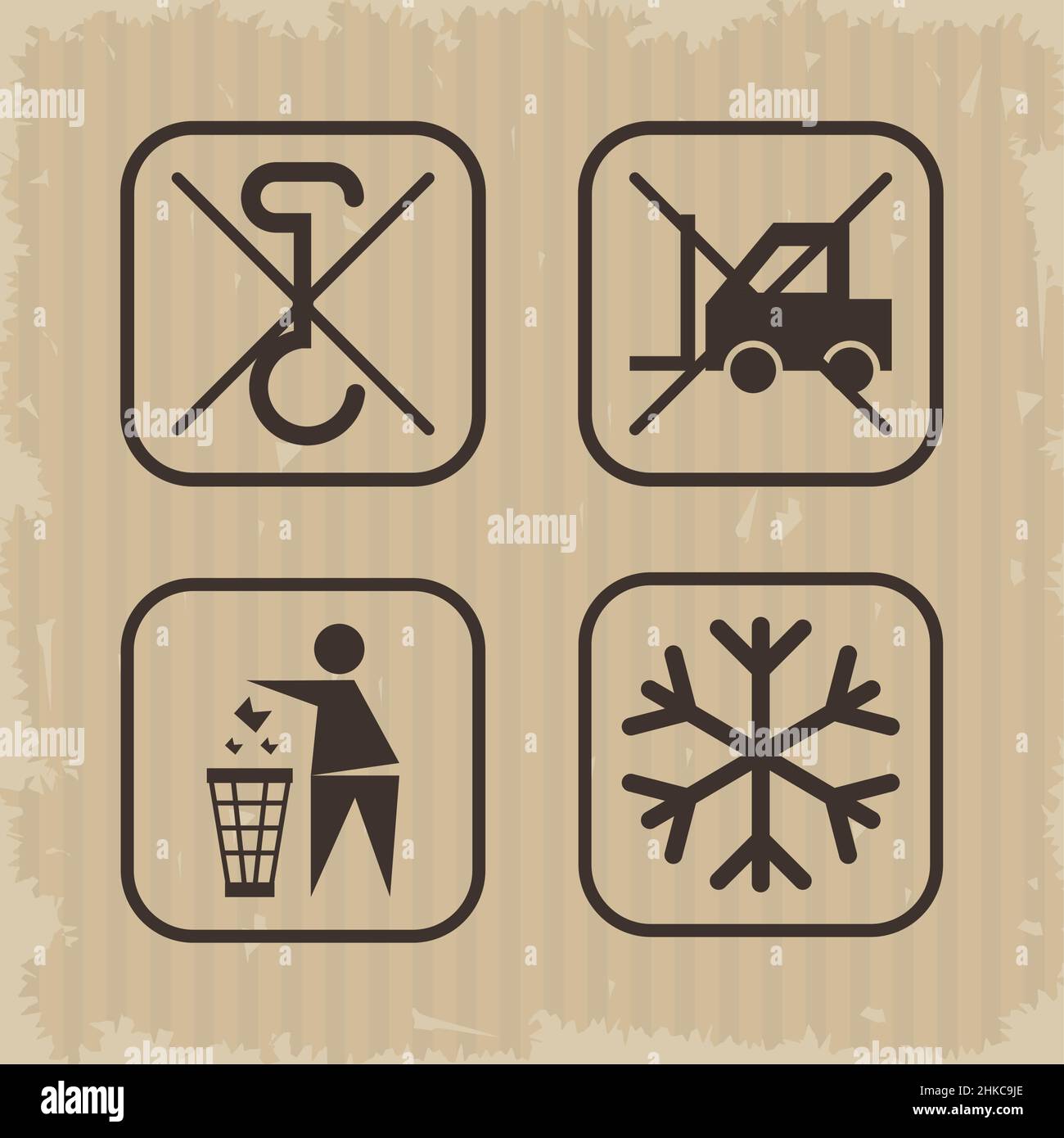 cardboard infographic four seals Stock Vector Image & Art - Alamy