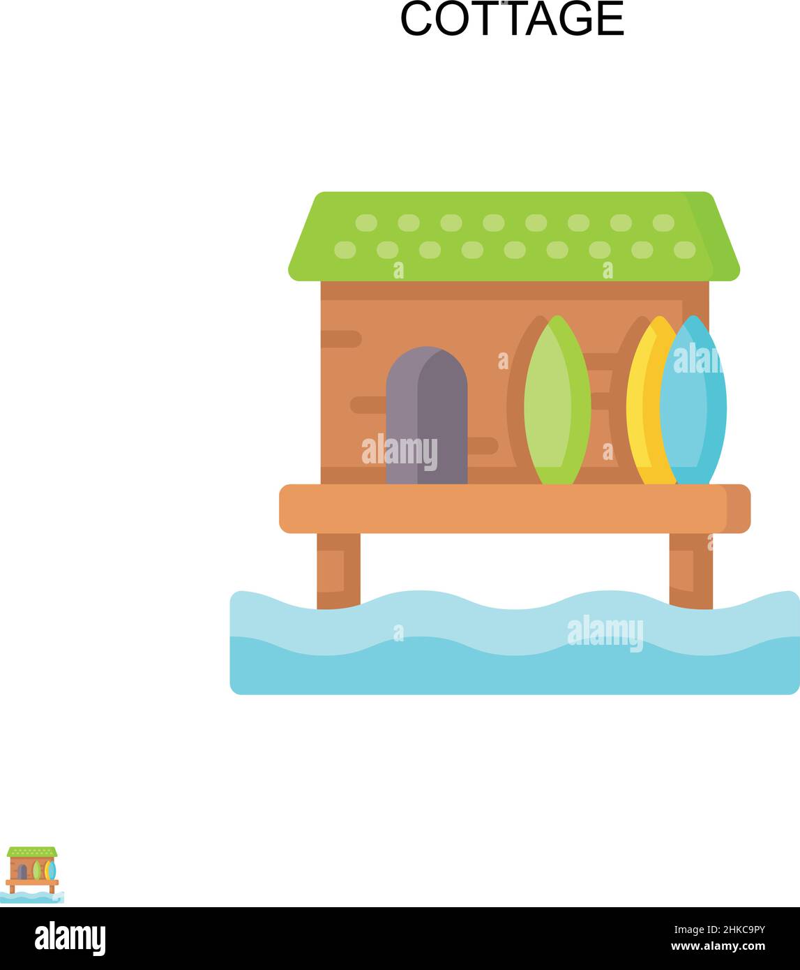 Cottage landscape design hi-res stock photography and images - Alamy