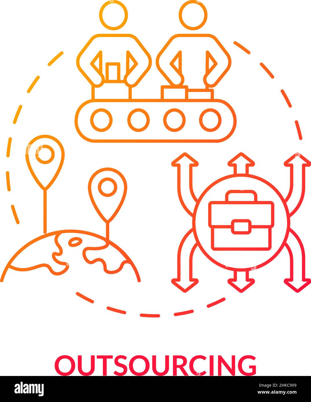 Reduce workforce Stock Vector Images - Alamy