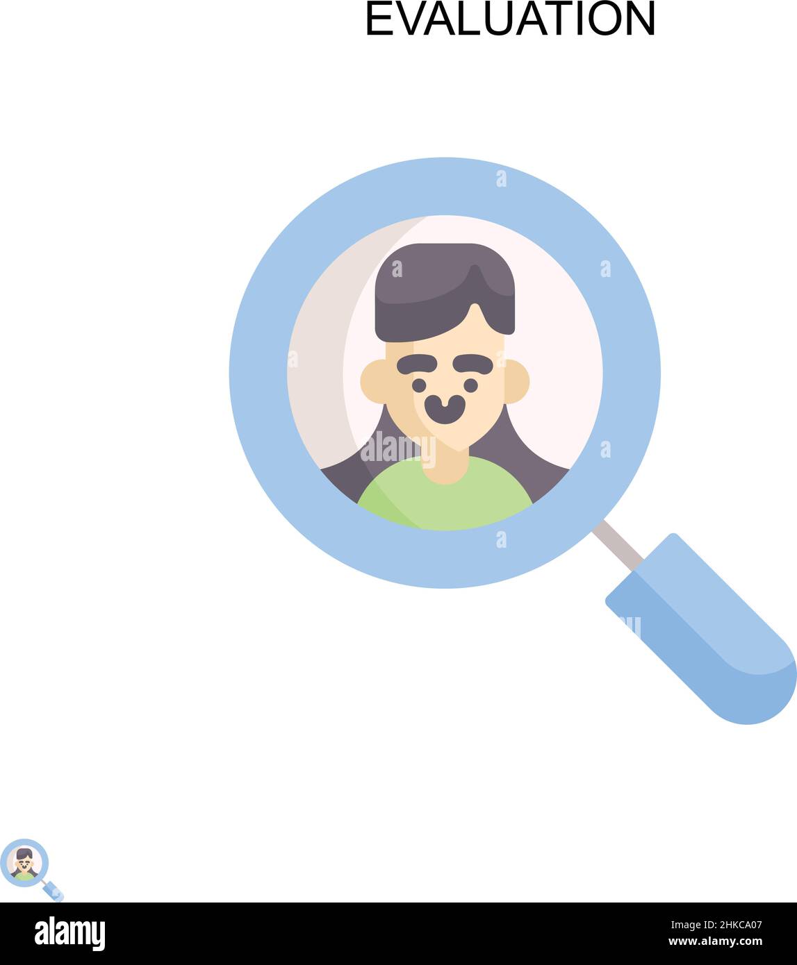 Evaluation Simple vector icon. Illustration symbol design template for ...