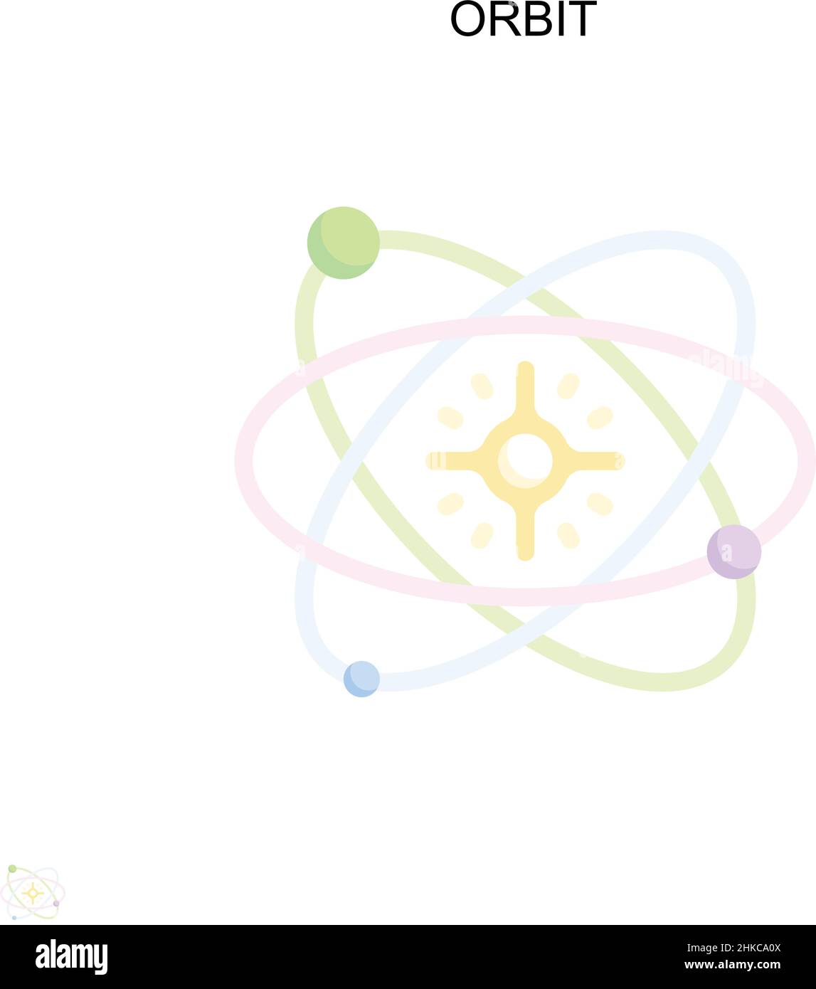 Orbit Simple vector icon. Illustration symbol design template for web mobile UI element Stock ...