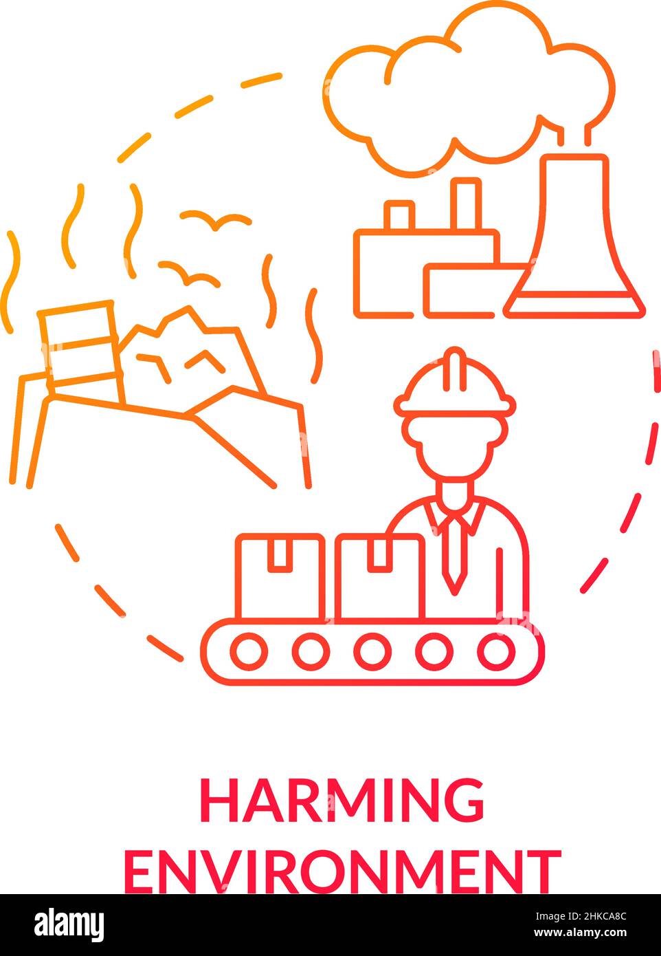 Harming environment Stock Vector Images - Alamy