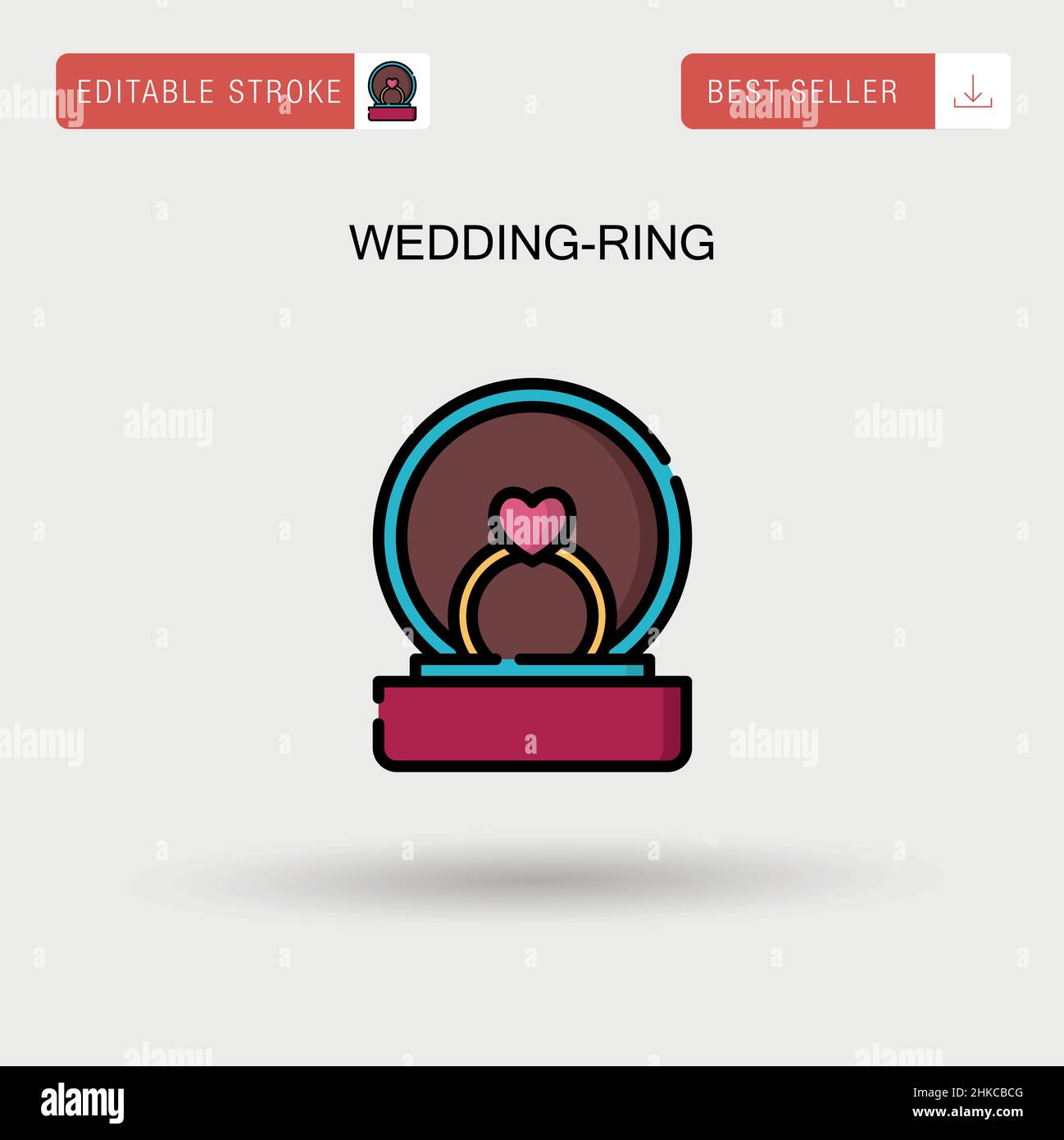 Wedding ring and engagement ring Stock Vector Images - Alamy