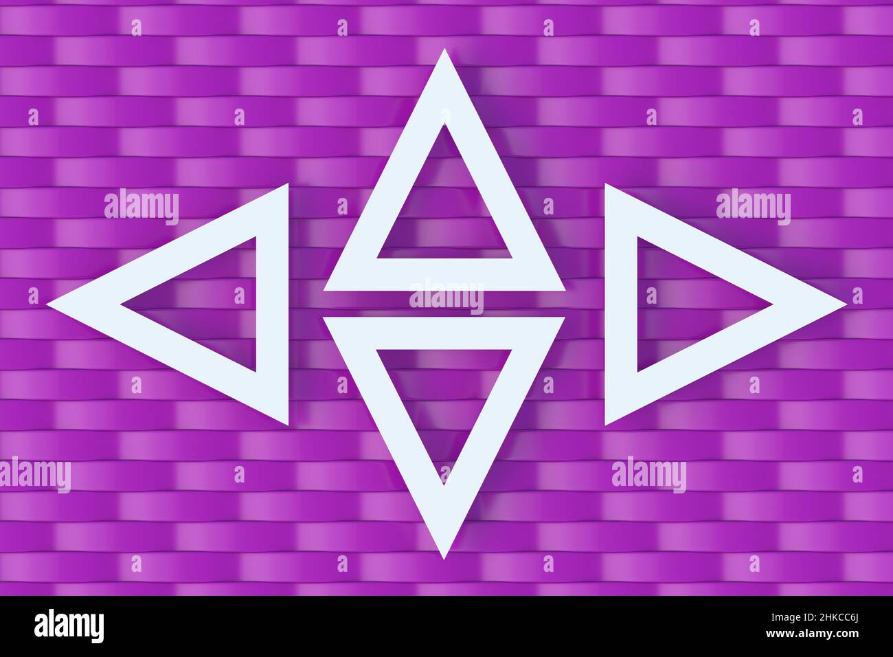 Simple shapes of triangles. Geometrical figure. Abstract background ...