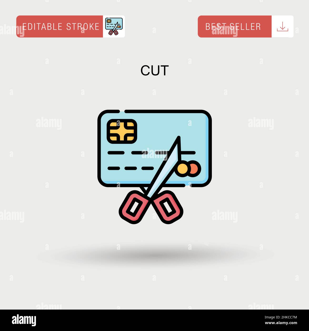 Cut Simple vector icon Stock Vector Image & Art - Alamy