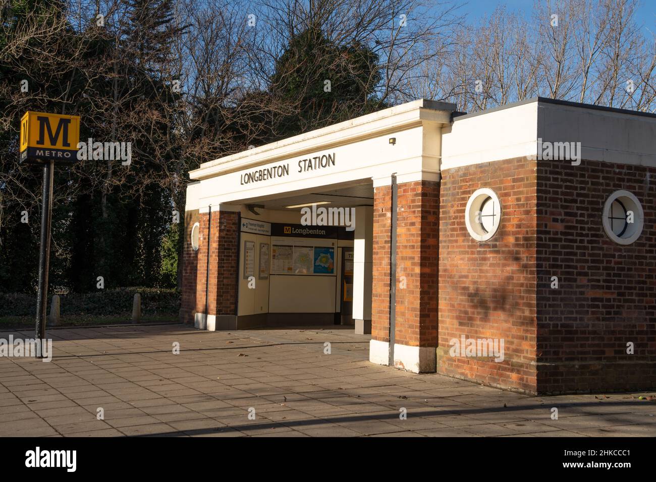 The Art Deco style Longbenton Metro station in North Tyneside, UK, part ...