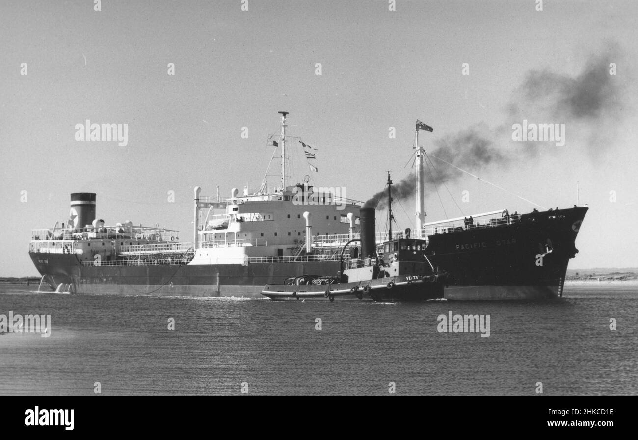 Pacific Star and Tug Yelta Stock Photo - Alamy