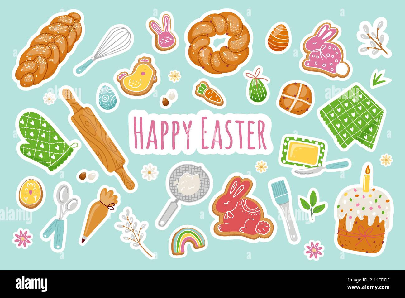 Rolling easter eggs Stock Vector Images - Alamy