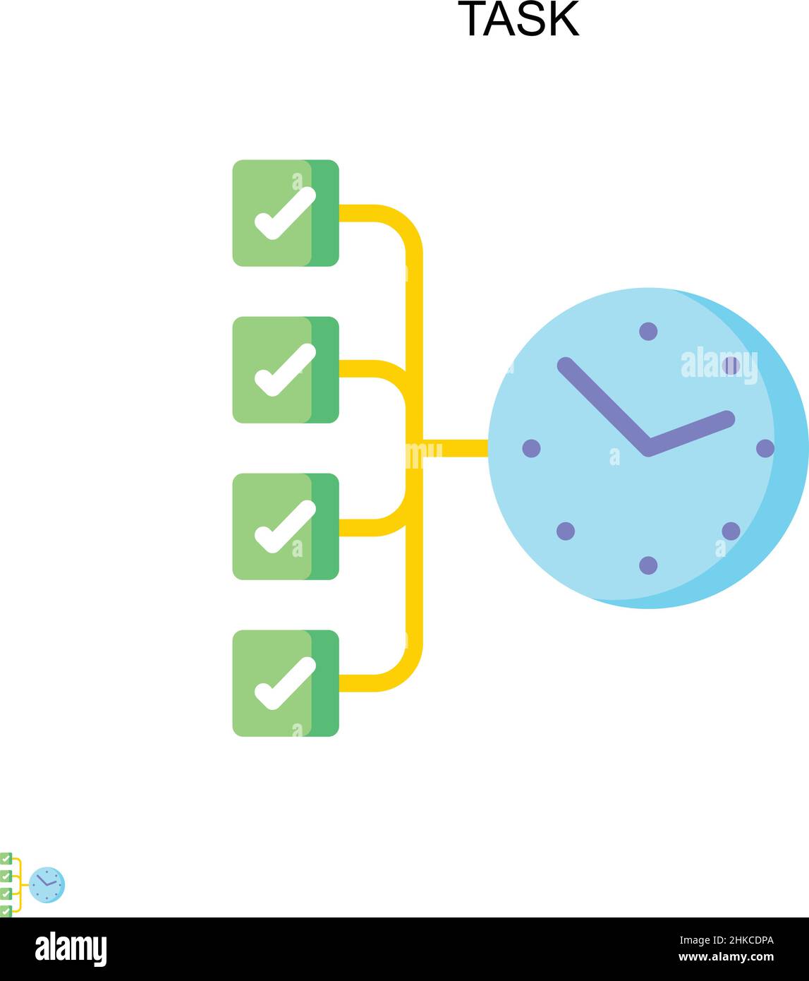 Task time icon Stock Vector Images - Alamy