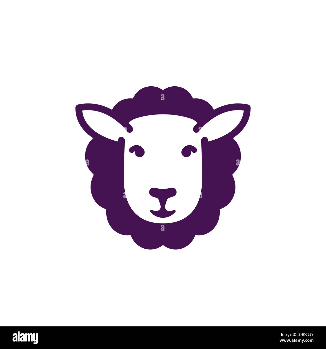 Sheep vector icon on white Stock Vector Image & Art - Alamy