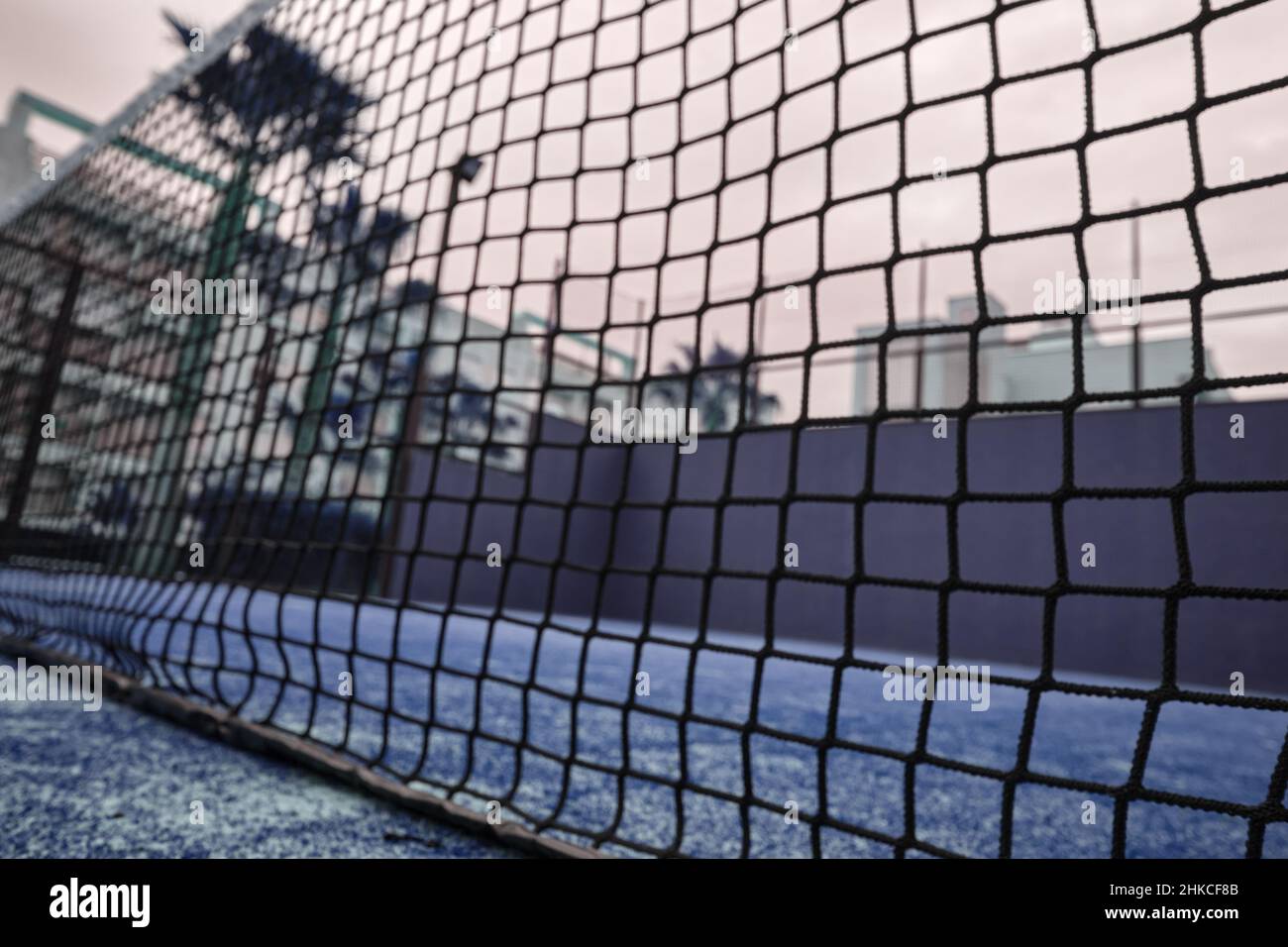 blue padel game cour Stock Photo - Alamy