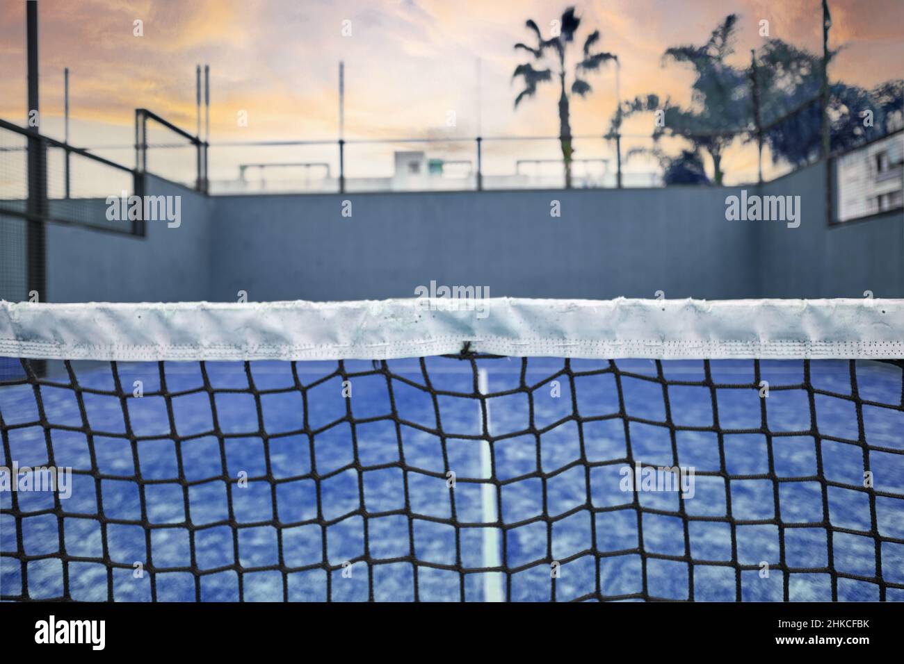 blue padel game cour Stock Photo - Alamy