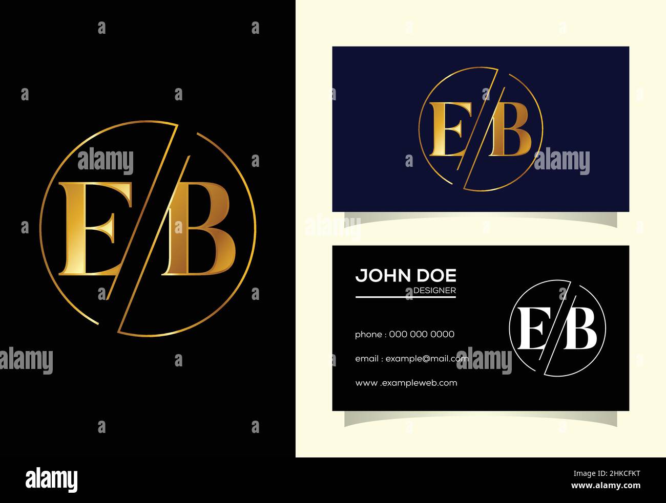 Initial Letter E B Logo Design Vector. Graphic Alphabet Symbol For Corporate Business Identity ...