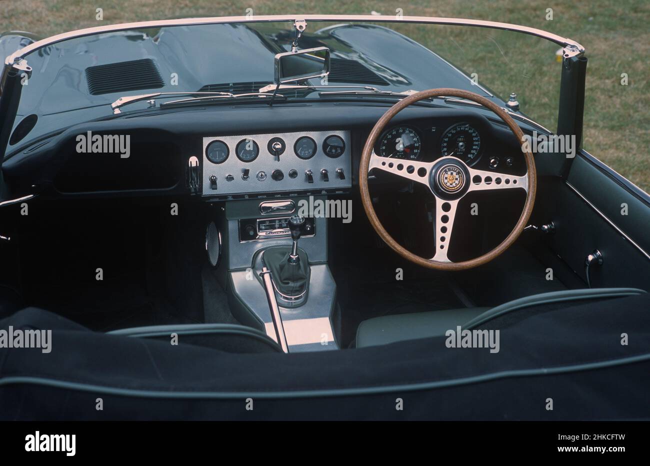 Famous early production Jaguar E-type 77 RW, the subject of many road ...