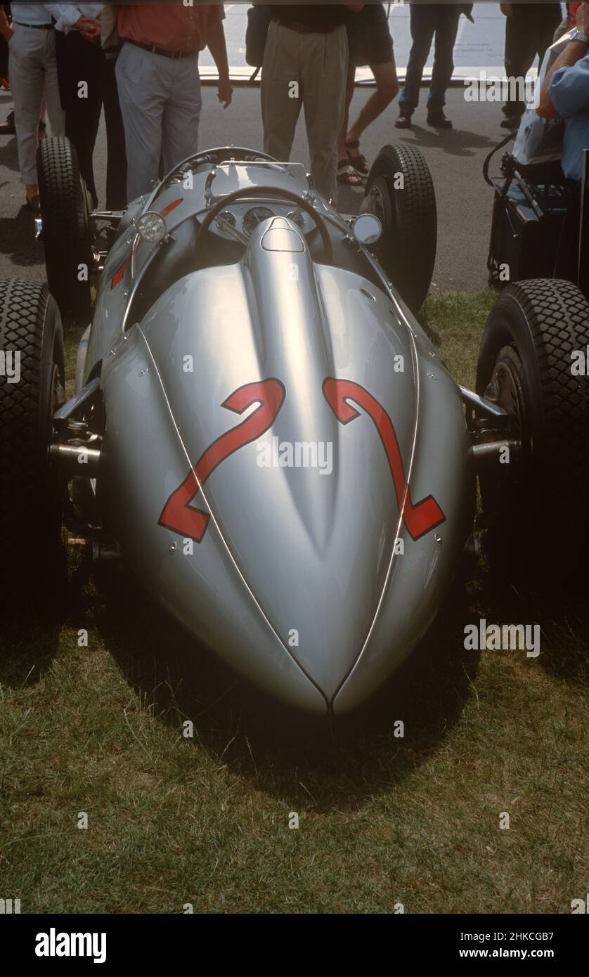 The shapely tail of the V12-engined Mercedes-Benz W154 Grand Prix car ...
