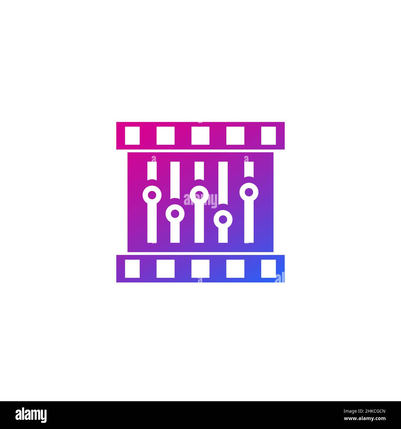 Video editing icon on hi-res stock photography and images - Alamy