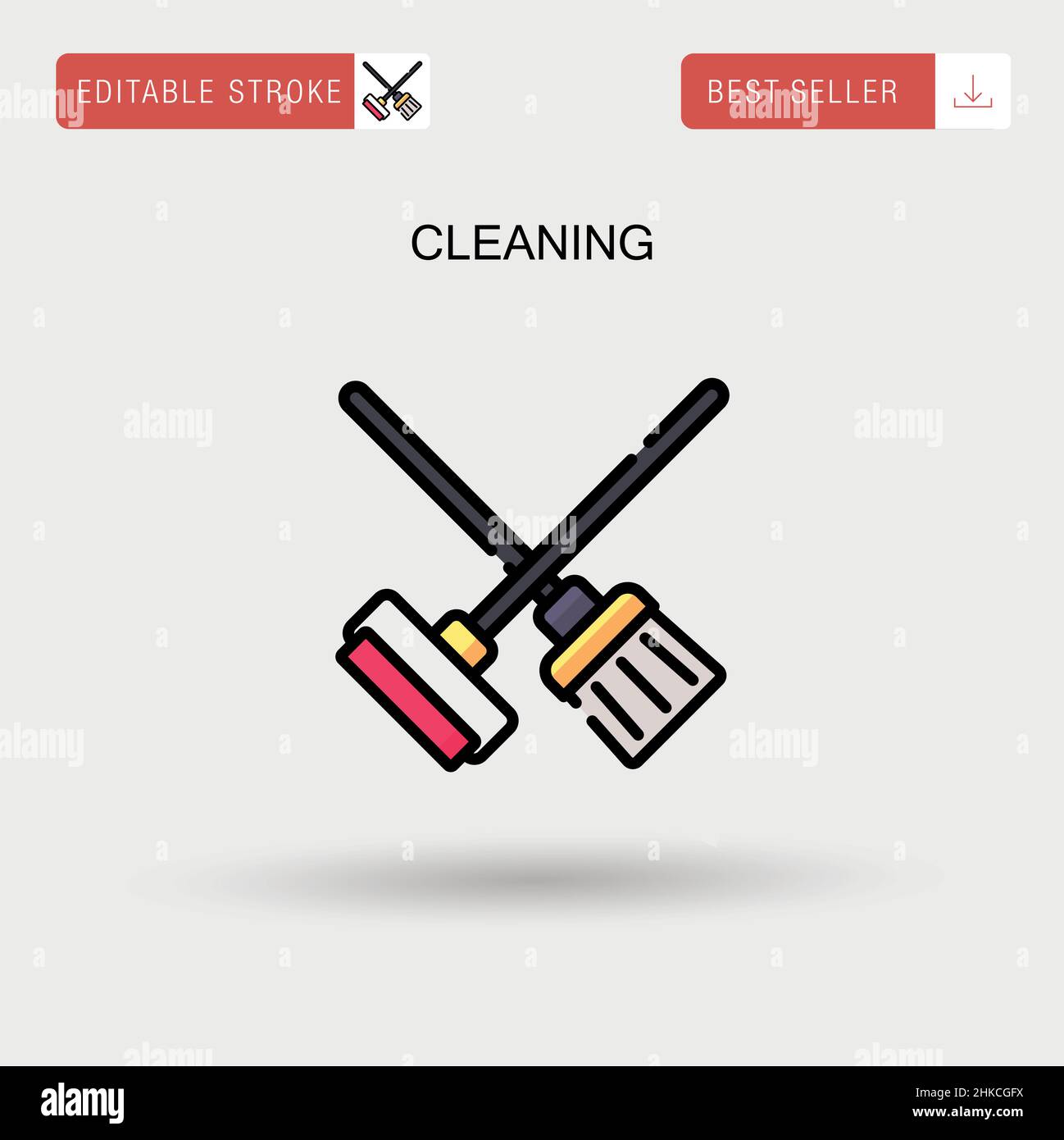 Cleaning Simple vector icon Stock Vector Image & Art - Alamy