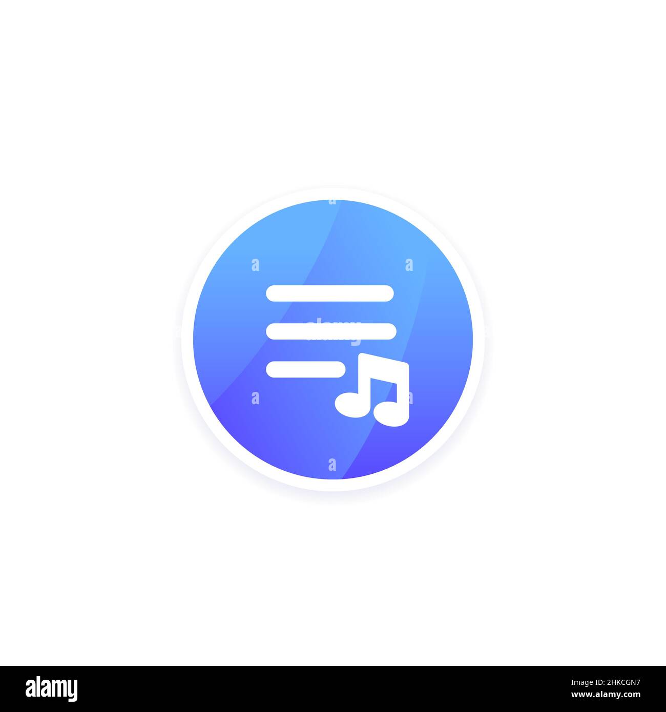 Web online playlist icon Cut Out Stock Images & Pictures - Alamy