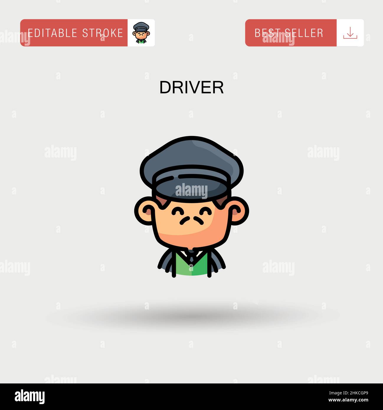 Driver Simple vector icon Stock Vector Image & Art - Alamy