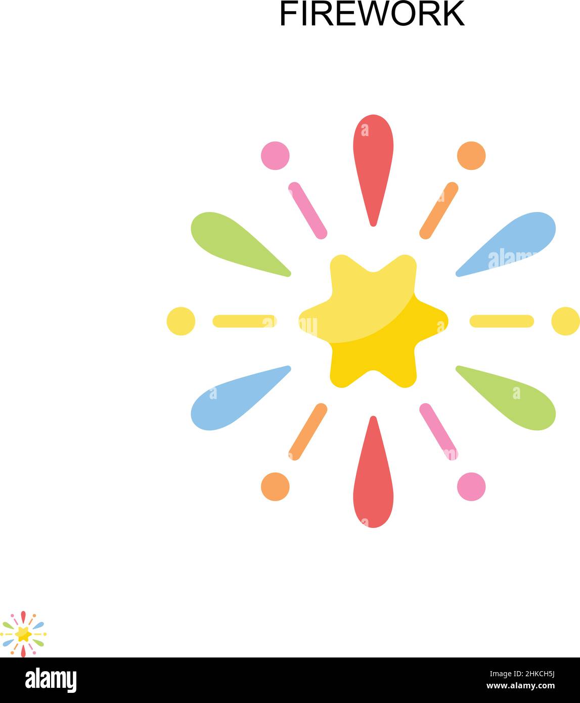 Simple firework Stock Vector Images - Alamy