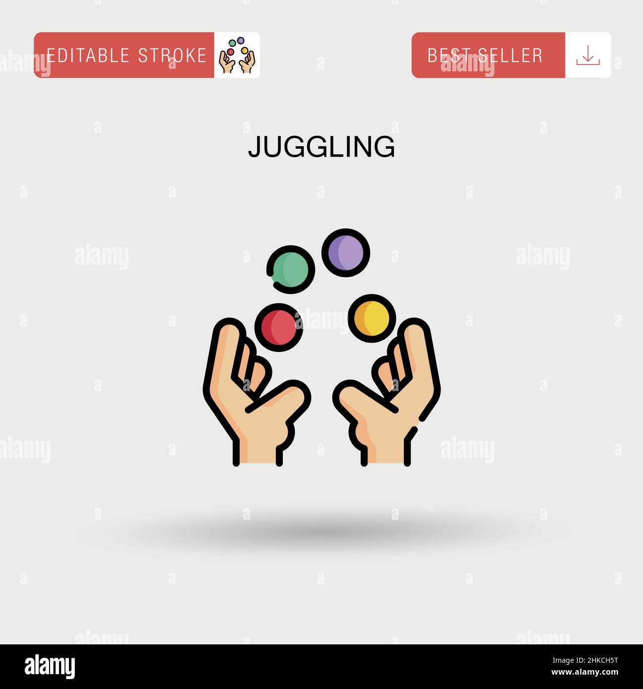 Juggling Simple vector icon Stock Vector Image & Art - Alamy