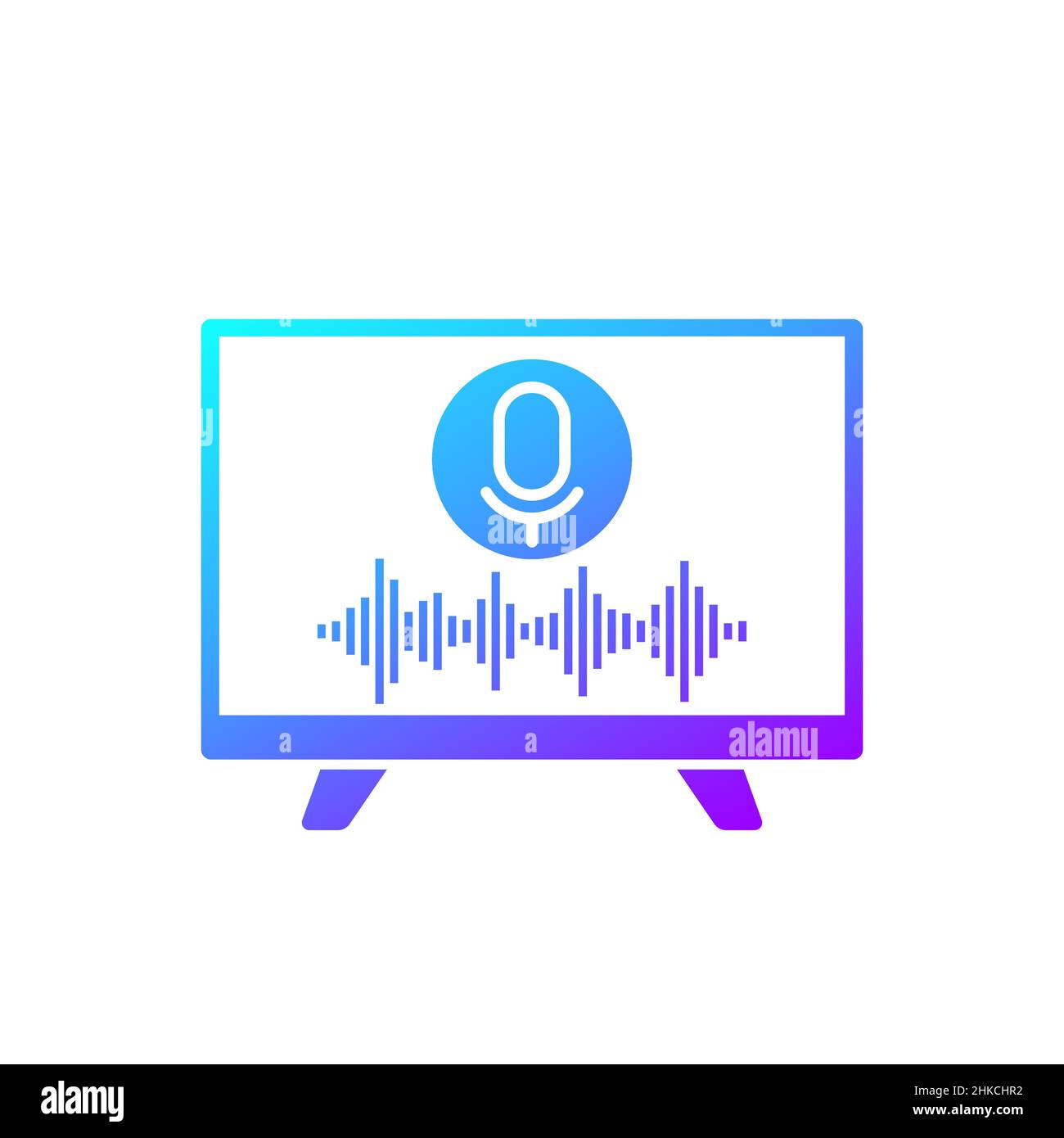 Soundwave audio screen Cut Out Stock Images & Pictures - Alamy