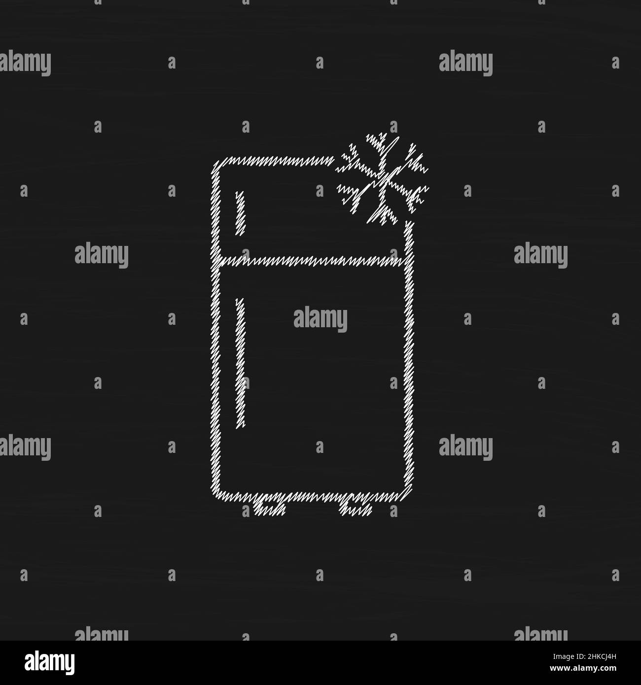 Refrigerator snowflake Black and White Stock Photos & Images - Alamy