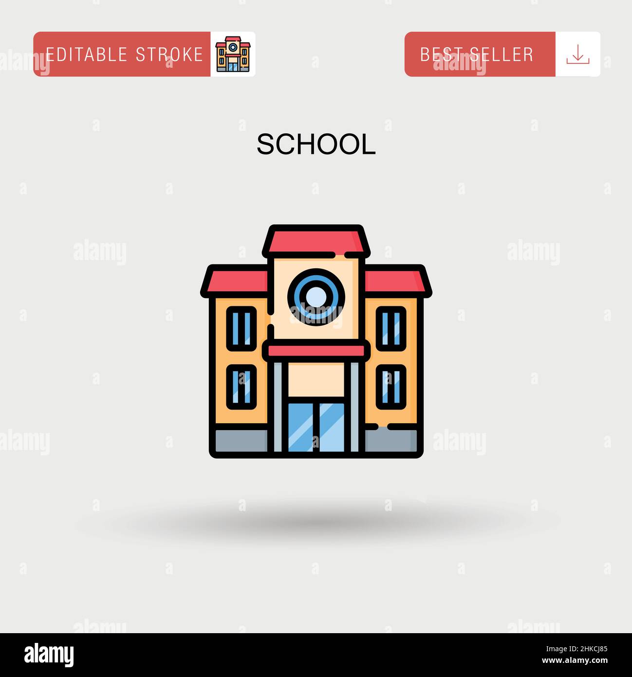 School Simple vector icon Stock Vector Image & Art - Alamy