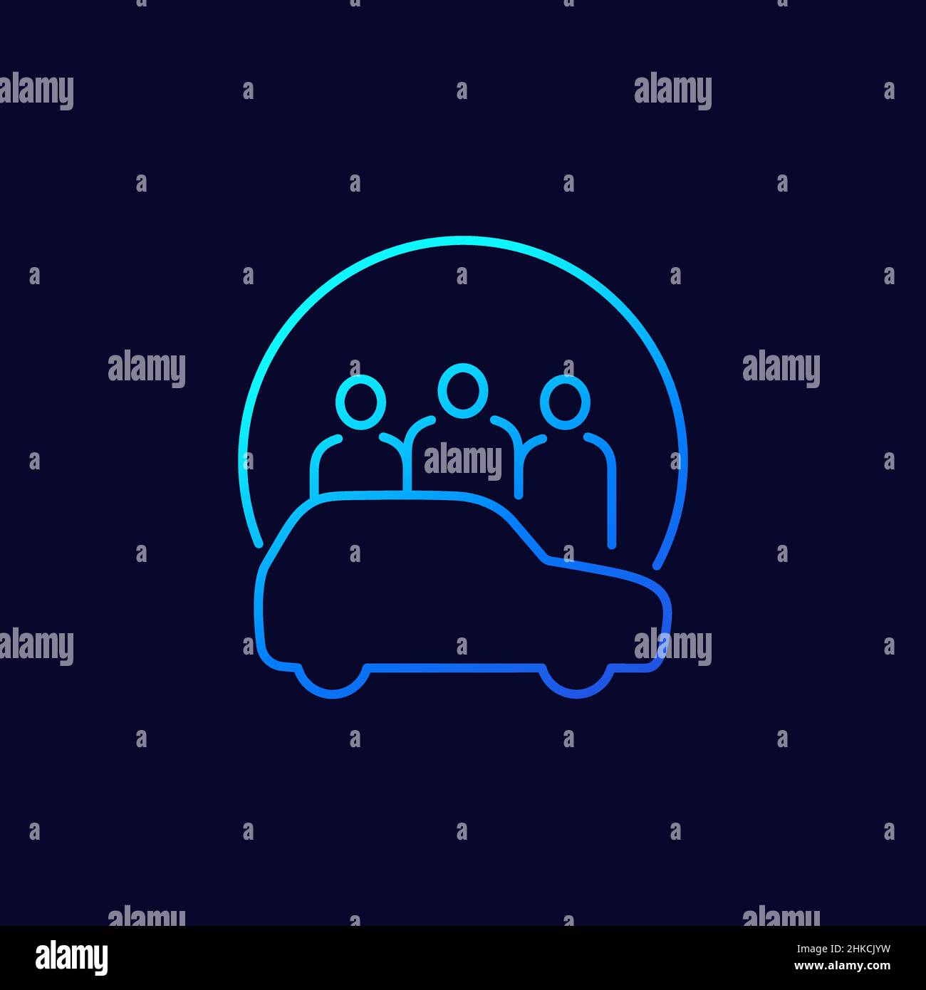 Carpool ride share carpooling Stock Vector Images - Alamy