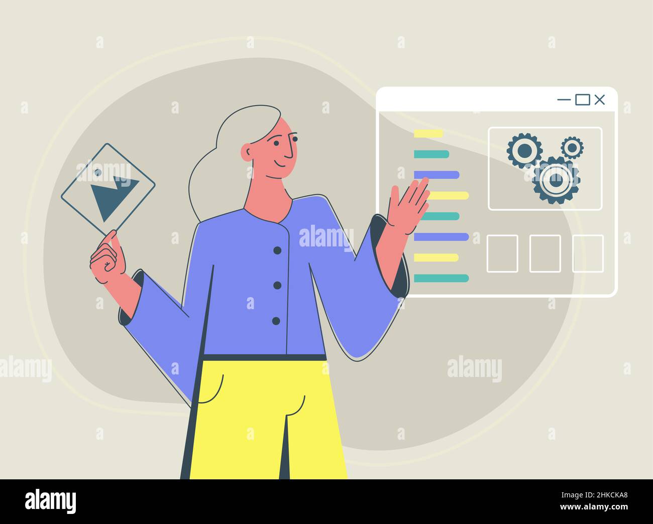 UI UX design, process of creating website template and programming ...