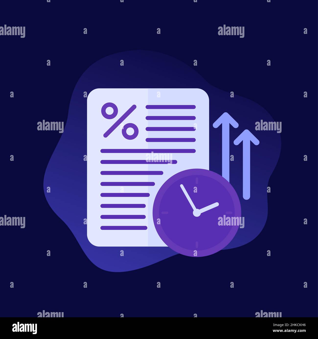 Time to pay the loan Stock Vector Images - Alamy