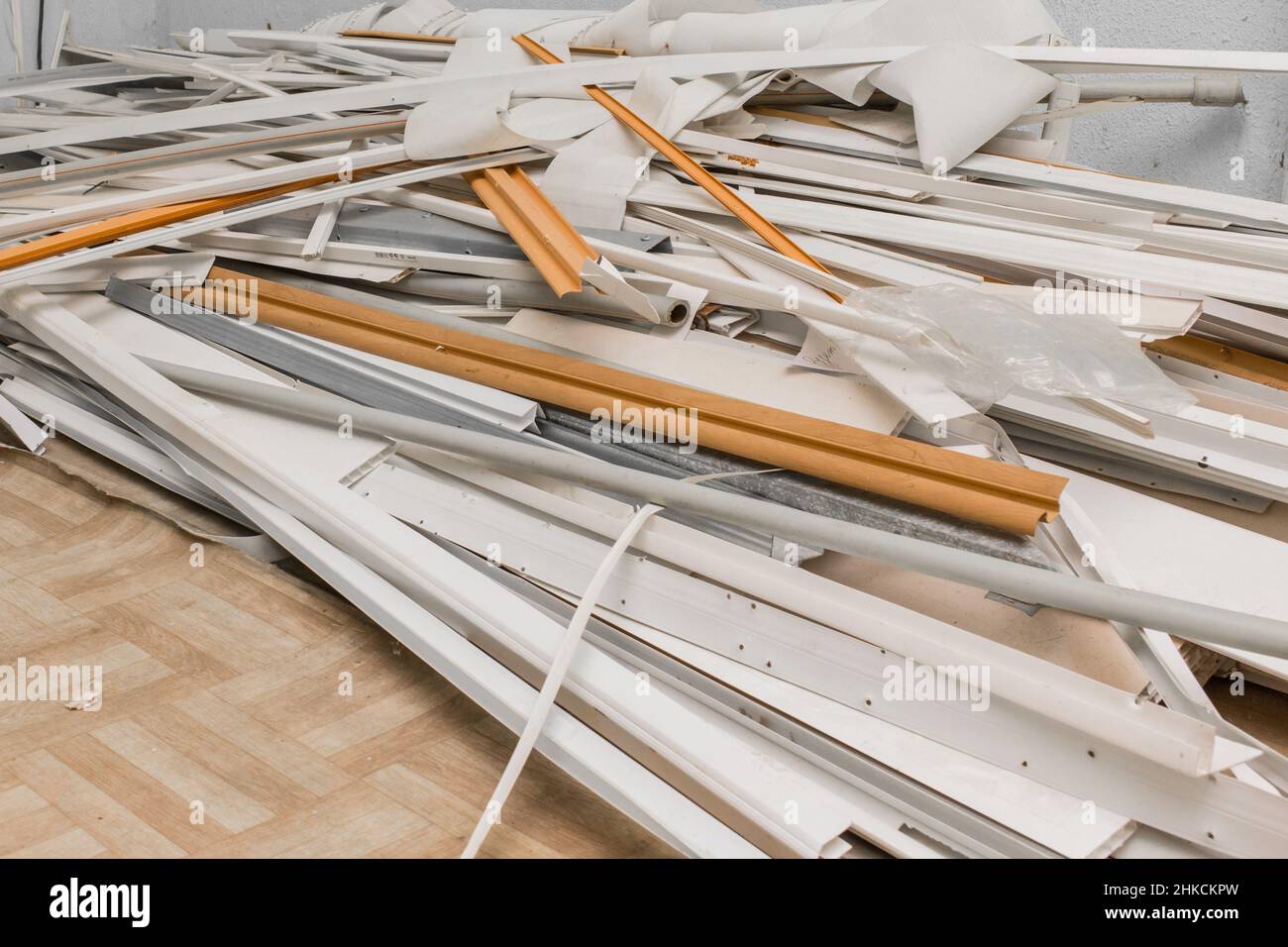 Plastic waste dirty materials old garbage disposal recycle Stock Photo ...