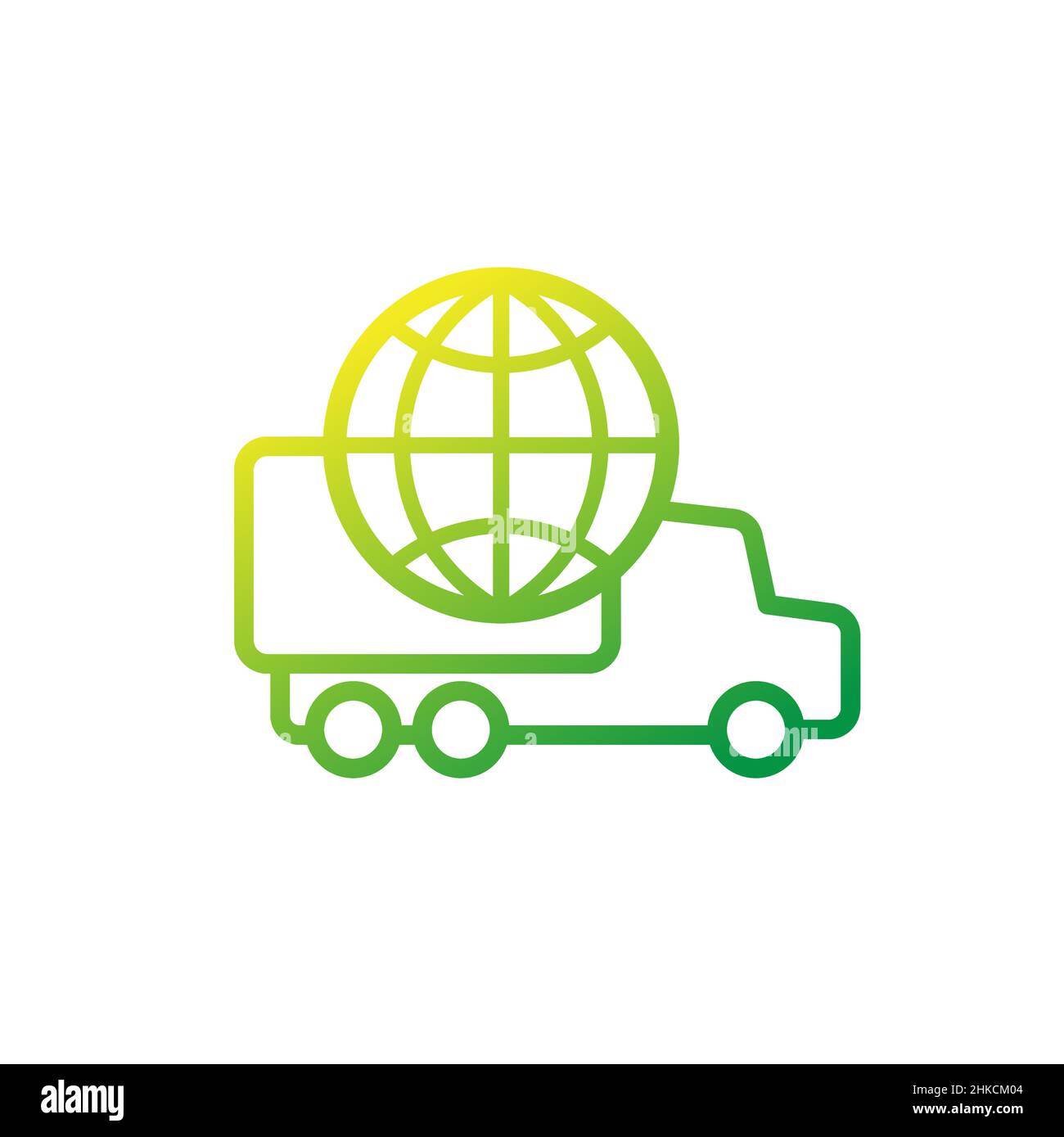 Worldwide shipping icon outline Cut Out Stock Images & Pictures - Alamy