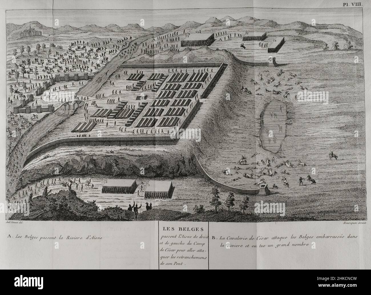 Gallic Wars (58 BC-50 BC). Caesar's campaign against the Belgae in 57 ...