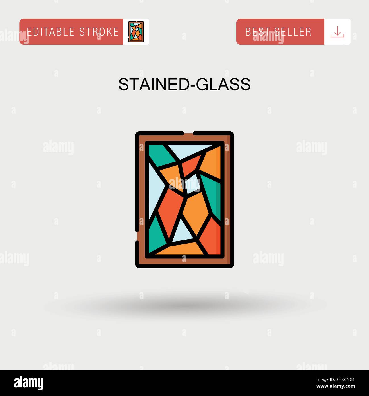Chapel stained glass window Stock Vector Images - Alamy