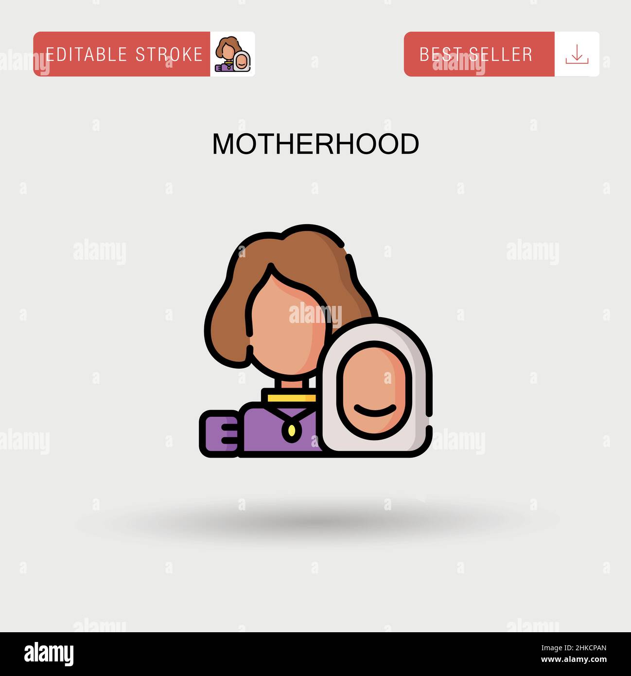 Motherhood Simple vector icon Stock Vector Image & Art - Alamy