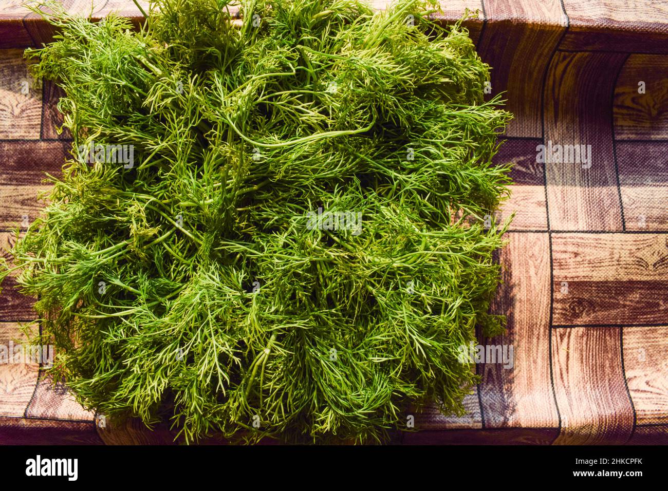 Dill green leafy vegetable, raw winter seasonal special veggie, thin ...