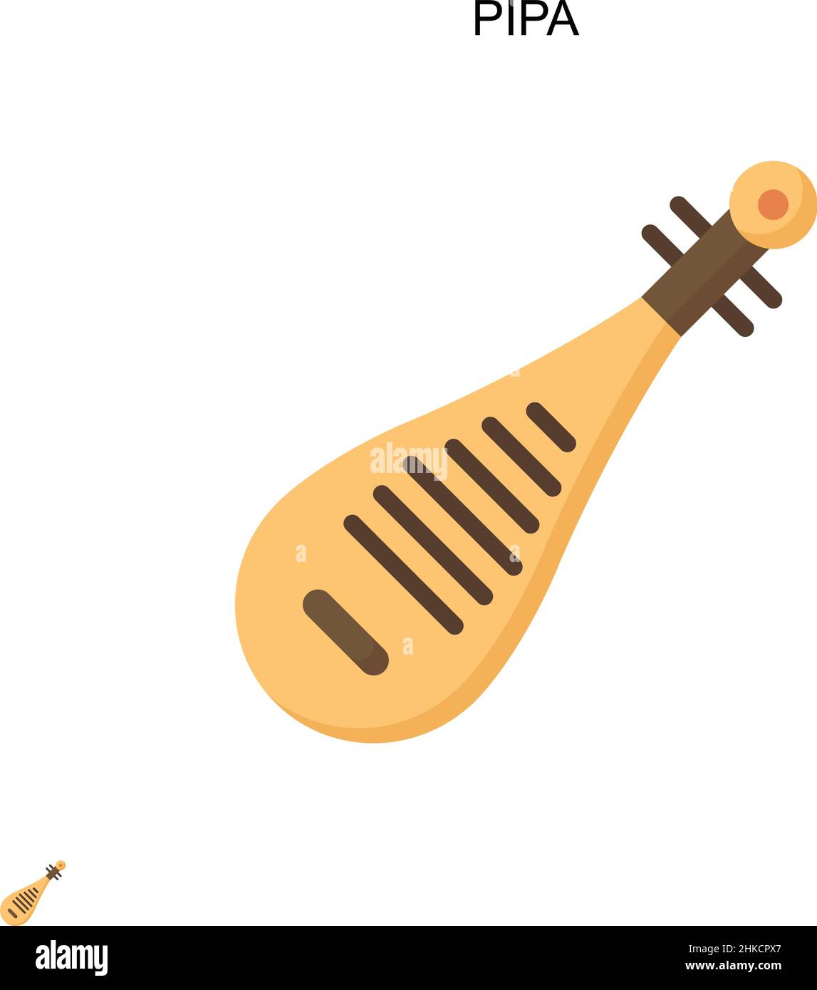 Pipa Simple vector icon. Illustration symbol design template for web ...