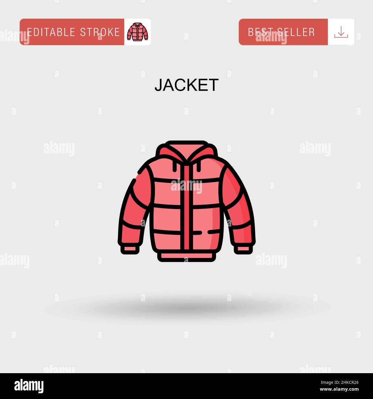 Jacket Simple vector icon Stock Vector Image & Art - Alamy