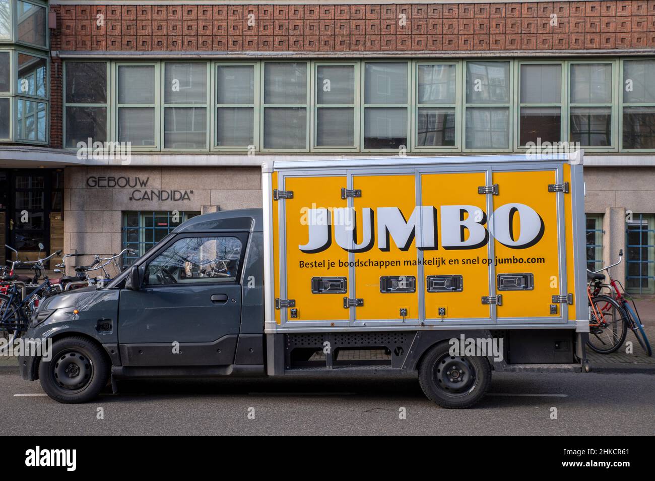 Small Jumbo Supermarket Company Truck At Amsterdam The Netherlands 2-2 ...