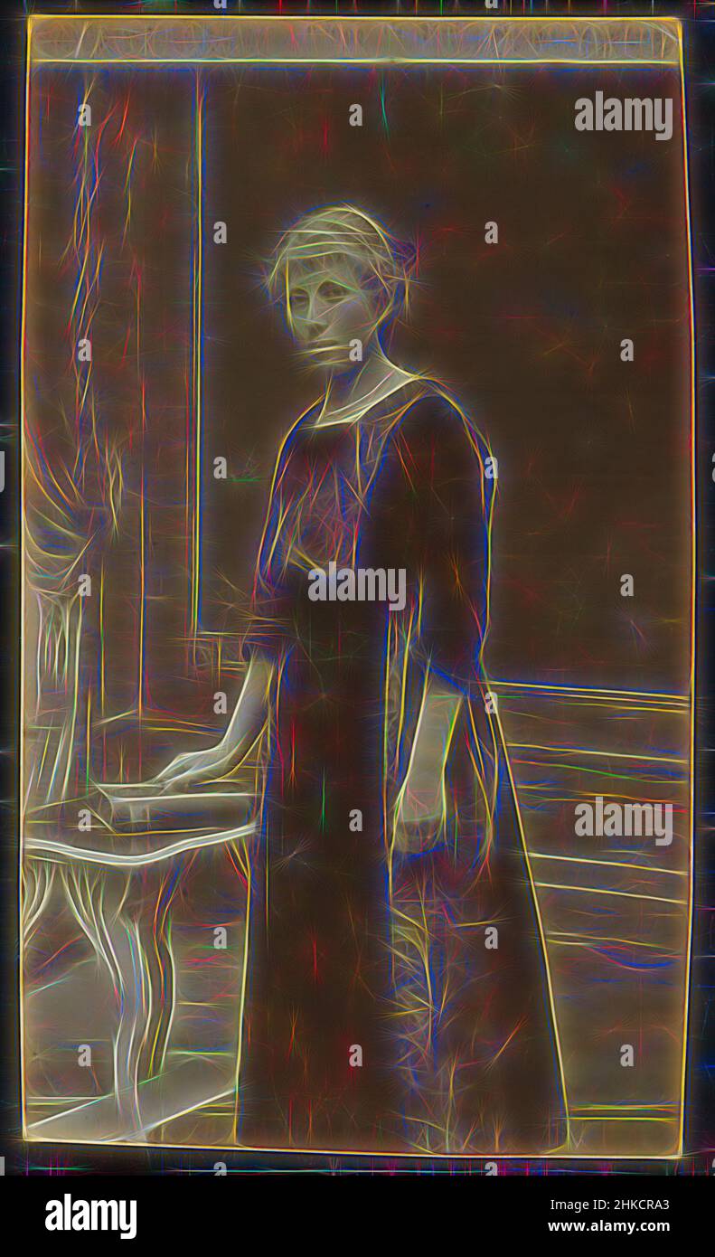 Inspired by Portrait of a woman in a long dress, referred to as Ami ...
