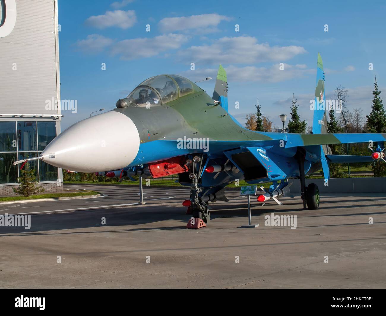 modern Russian military aircraft in the museum Stock Photo - Alamy