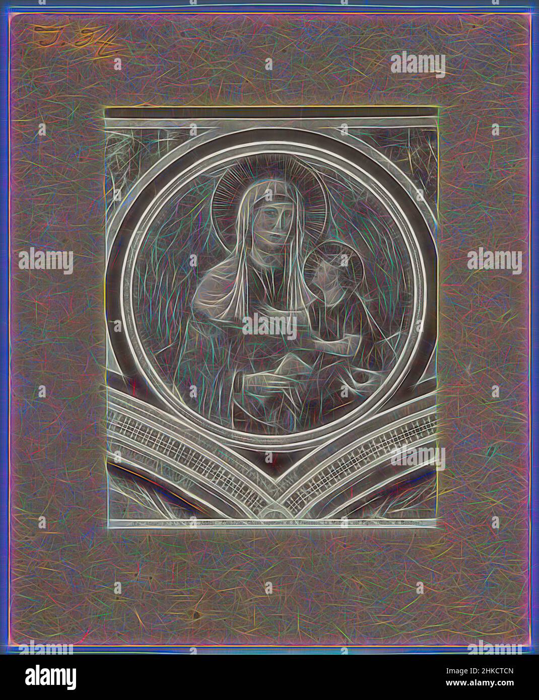 Inspired by Photoreproduction of a fresco by Giotto, depicting Mary ...